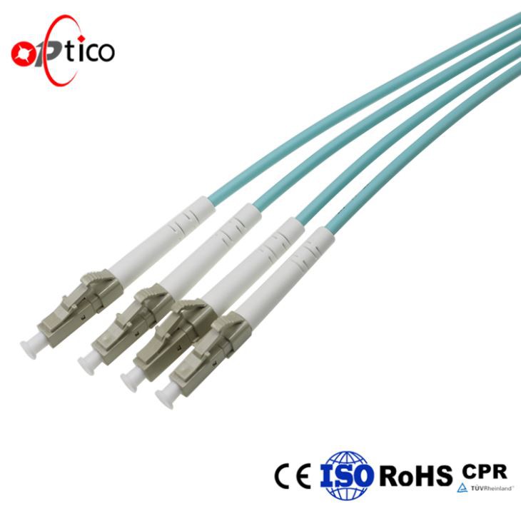 China LC UPC- LC UPC Duplex 2.0mm LSZH OM3 Multimode Fiber Optic Patch ...